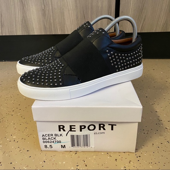 Report | Shoes | New Nib Report Acer Blackwhite Slip On Sneakers | Poshmark